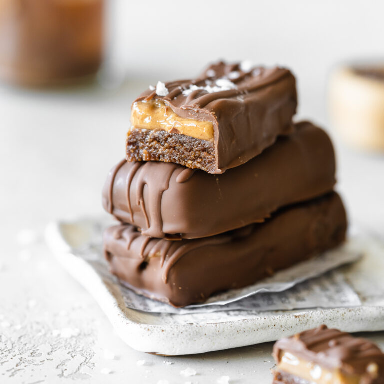 Vegan Mars Bars (No-bake, Healthy) - Addicted to Dates