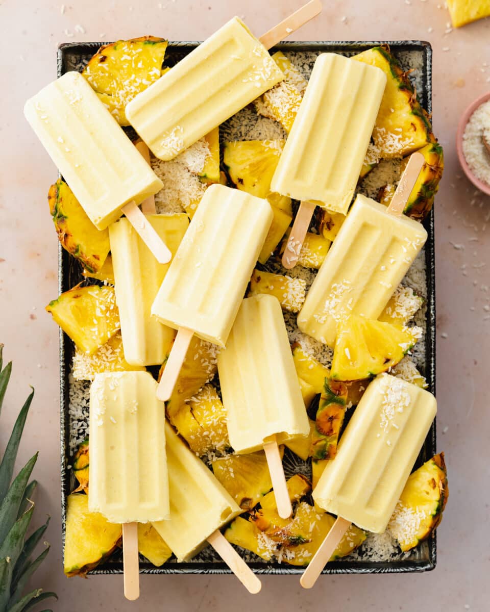 Pina Colada Ice Pops - Addicted to Dates