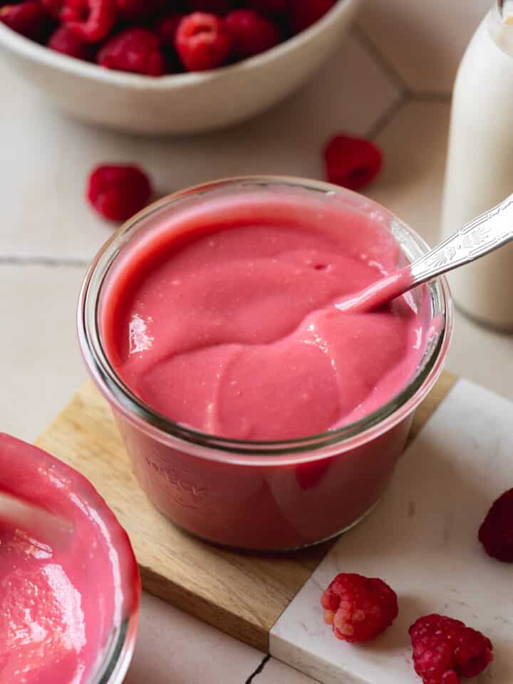 Raspberry Curd (No Eggs) - Addicted to Dates